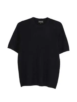 Emporio Armani Knitted T Shirt - Blue