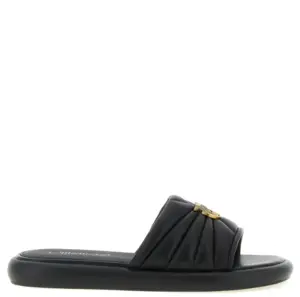 Pinko Fiona 03 Leather Sandals - Black