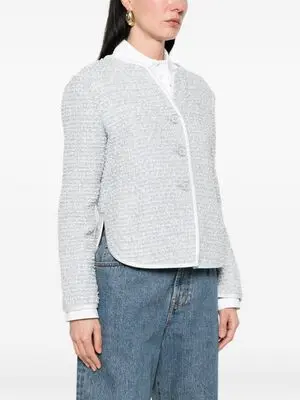 Emporio Armani Wool Blend Jacket - Grey