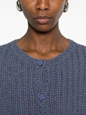 Emporio Armani Cotton-blend Blazer - Blue