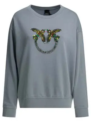 Pinko Cotton Sweatshirt - Light Blue