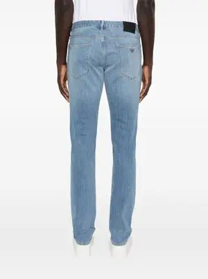 Emporio Armani Cotton Denim Jeans - Clear Blue