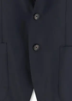 Tagliatore Super 110's Stretch Wool Blazer - Blue