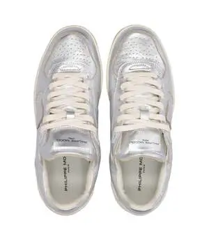 Philippe Model Lace-up Sneakers - Silver