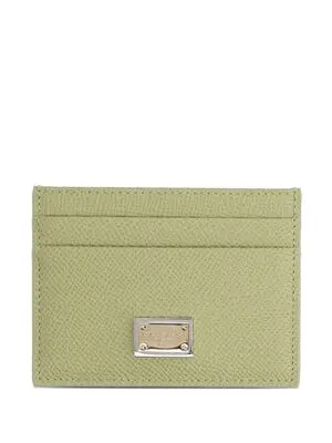Dolce & Gabbana Leather Credit Card Case - Verde Chiaro