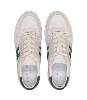 Hogan Low Top Sneakers - Ivory+blue