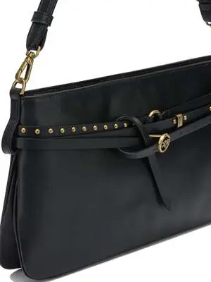 Pinko Leather Shoulder Bag - Black