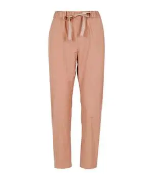 SEMICOUTURE Trousers With Tie Detailing - Pink