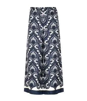 Max Mara Printed Wide Leg Trousers