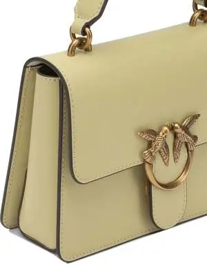 Pinko Handbag With Top Handle - Yellow