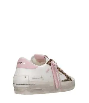 CRIME LONDON Distressed Leopard Print Sneakers