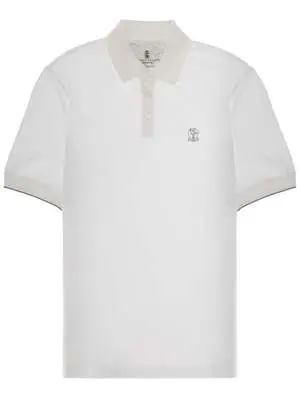Brunello Cucinelli Polo With Logo - White