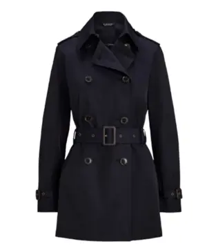 Women's Faux Leather Trim Coats