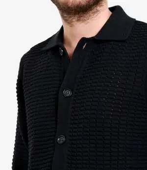 PAOLO PECORA Cotton Knit Polo Sweater