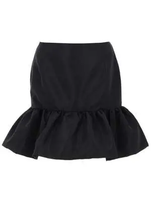 Nina Ricci Mini Peplum Skirt - Black