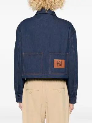 Fendi Ff Reverse Denim Jacket - Blue