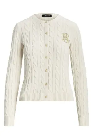 Ralph Lauren Cable-knit Cardigan - Natural