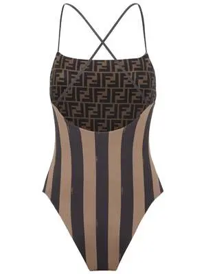 Fendi Reversible One-piece Swimsuit - Brown