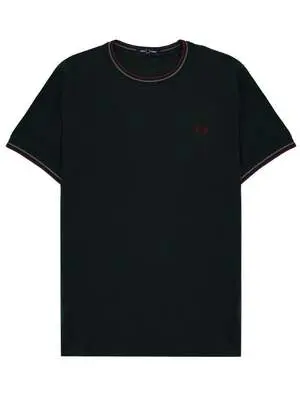 Fred Perry T Shirt With Logo - Green