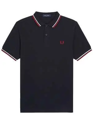 Fred Perry Polo With Logo - Blue