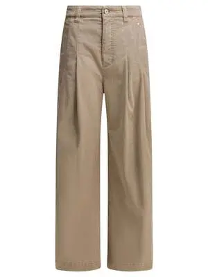 Brunello Cucinelli Wide Leg Jeans - Beige