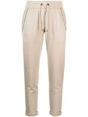 Brunello Cucinelli Cotton And Linen Blend Trousers