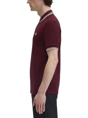 Fred Perry Polo With Logo - Bordeaux