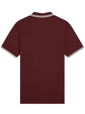 Fred Perry Polo With Logo - Bordeaux