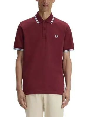 Fred Perry Polo With Logo - Red