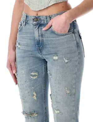 HAIKURE Flora Broken Jeans