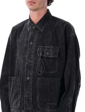 AND WANDER Textured Jacket - Black