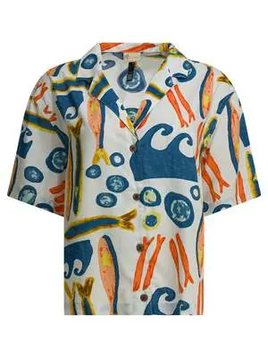 Patagonia Tidal Threads Printed Shirt - Beige