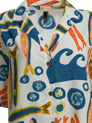 Patagonia Tidal Threads Printed Shirt - Beige