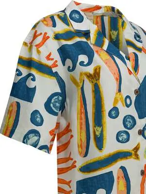 Patagonia Tidal Threads Printed Shirt - Beige