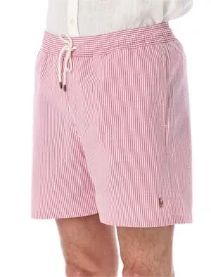 Polo Ralph Lauren Striped Traveller Swim Shorts - Pink