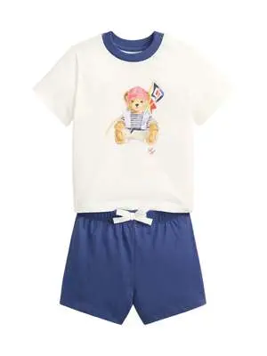 Polo Ralph Lauren T-shirt And Shorts Set - Blue