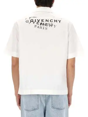 Givenchy Logo Print Shirt - White
