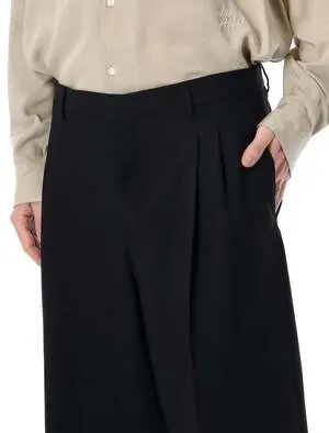 AMI Paris Wool Gabardine Bermuda Shorts - Black