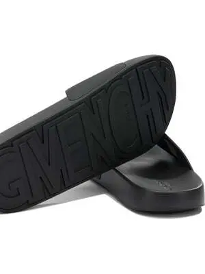 Givenchy Rubber Slides - Black