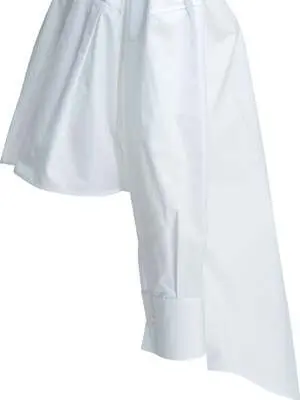 Givenchy Asymmetrical Cotton Poplin Shirt - White
