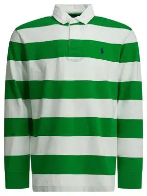 Polo Ralph Lauren Polo Shirt With Buttons And Logo - Green