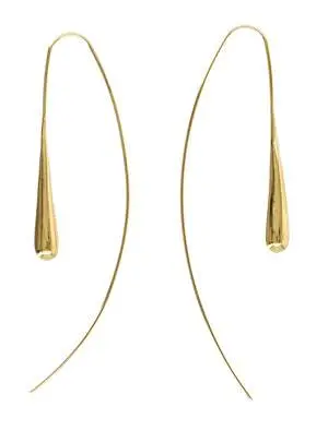 Soeur Goutte Brass Huggie Earrings