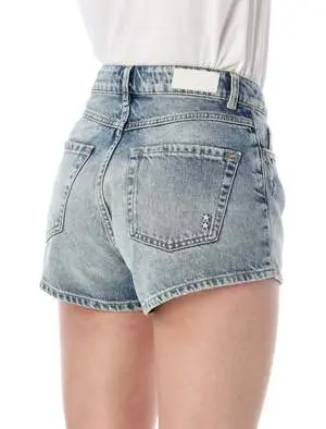 ICON DENIM LOS ANGELES Umi Denim Shorts - Smoke Blue