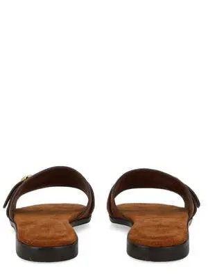 Tory Burch Romy Suede Sandals - Brown