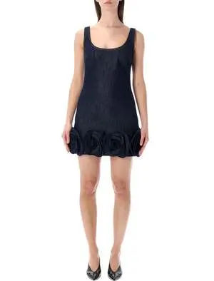 SELF-PORTRAIT Indigo Denim Mini Dress