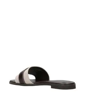Tory Burch Flat Slides - Natural
