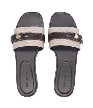Tory Burch Flat Slides - Natural