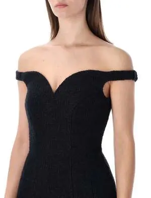 SELF-PORTRAIT Bouclé Mini Dress