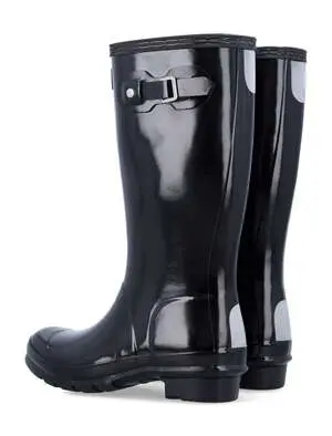 Hunter Glossed Boots - Black