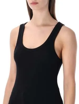 Colorful Standard Organic Rib Tank Top - Deep Black